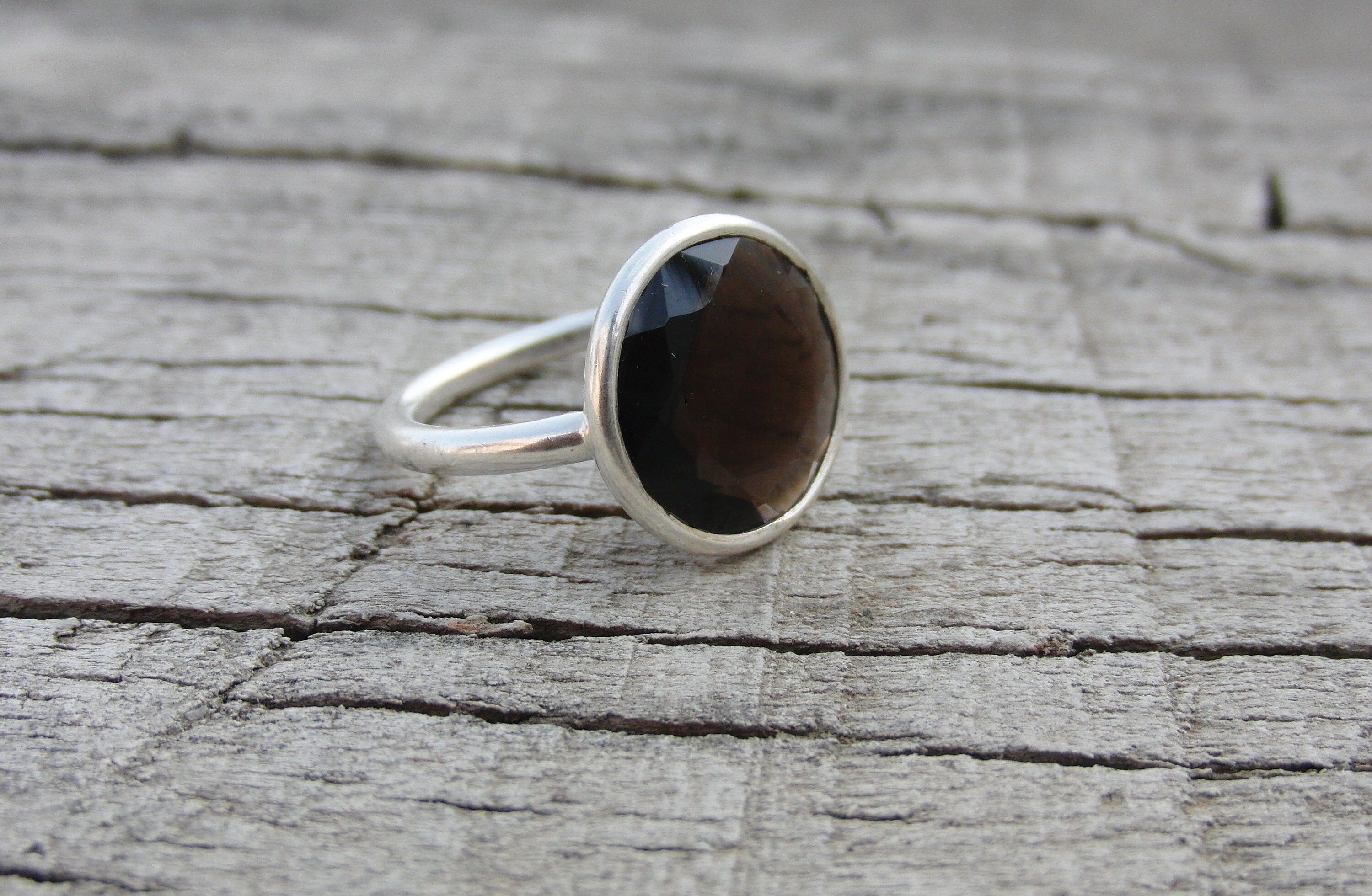 Smoky Quartz Ring 925 Sterling Silver Ring Ring For Women | Etsy