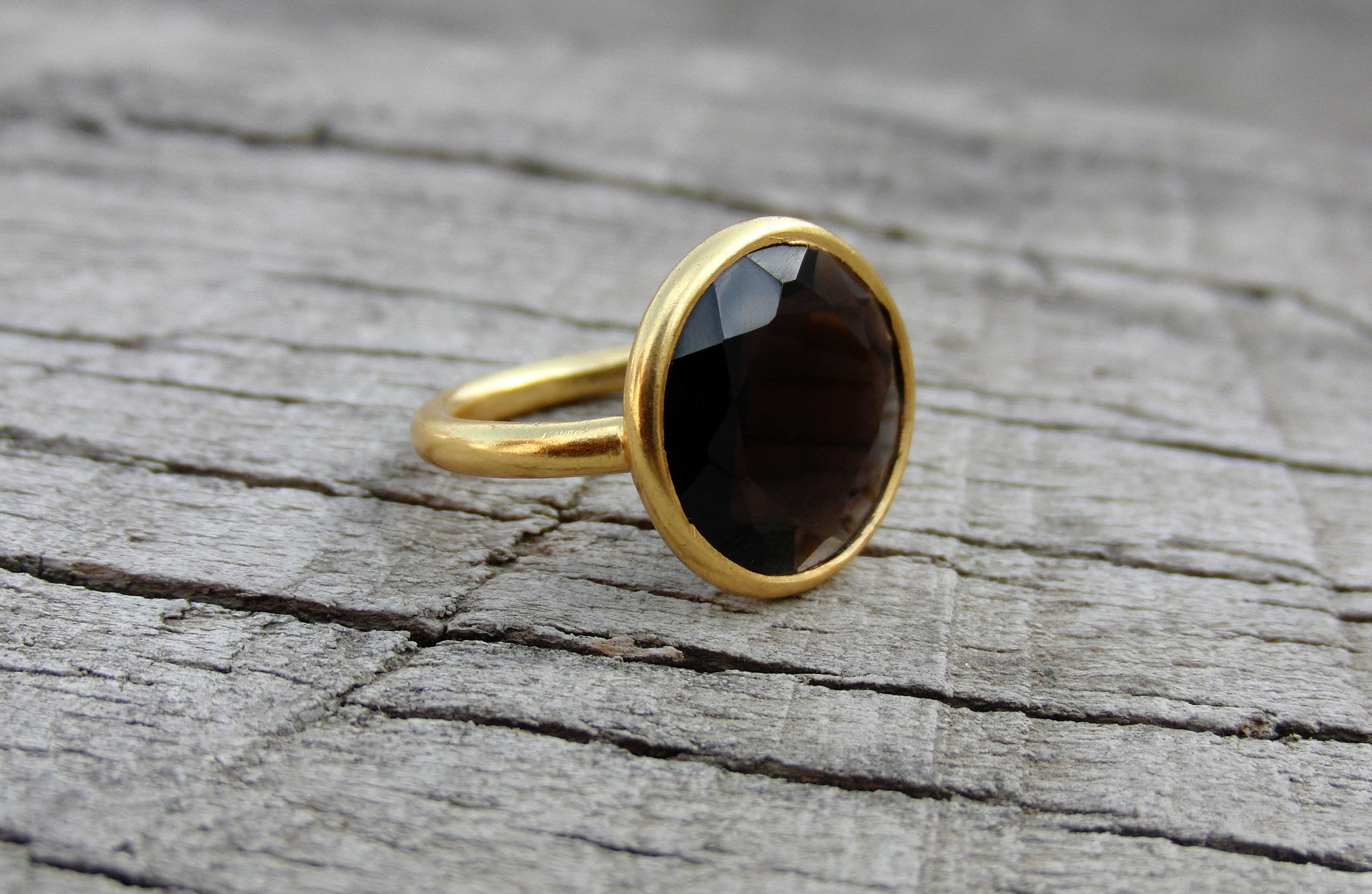 Smoky Quartz Ring 925 Sterling Silver Ring Ring For Women | Etsy