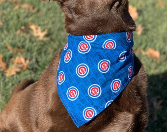 MLB Chicago Cubs Baseball Tie on Dog Bandana - Etsy