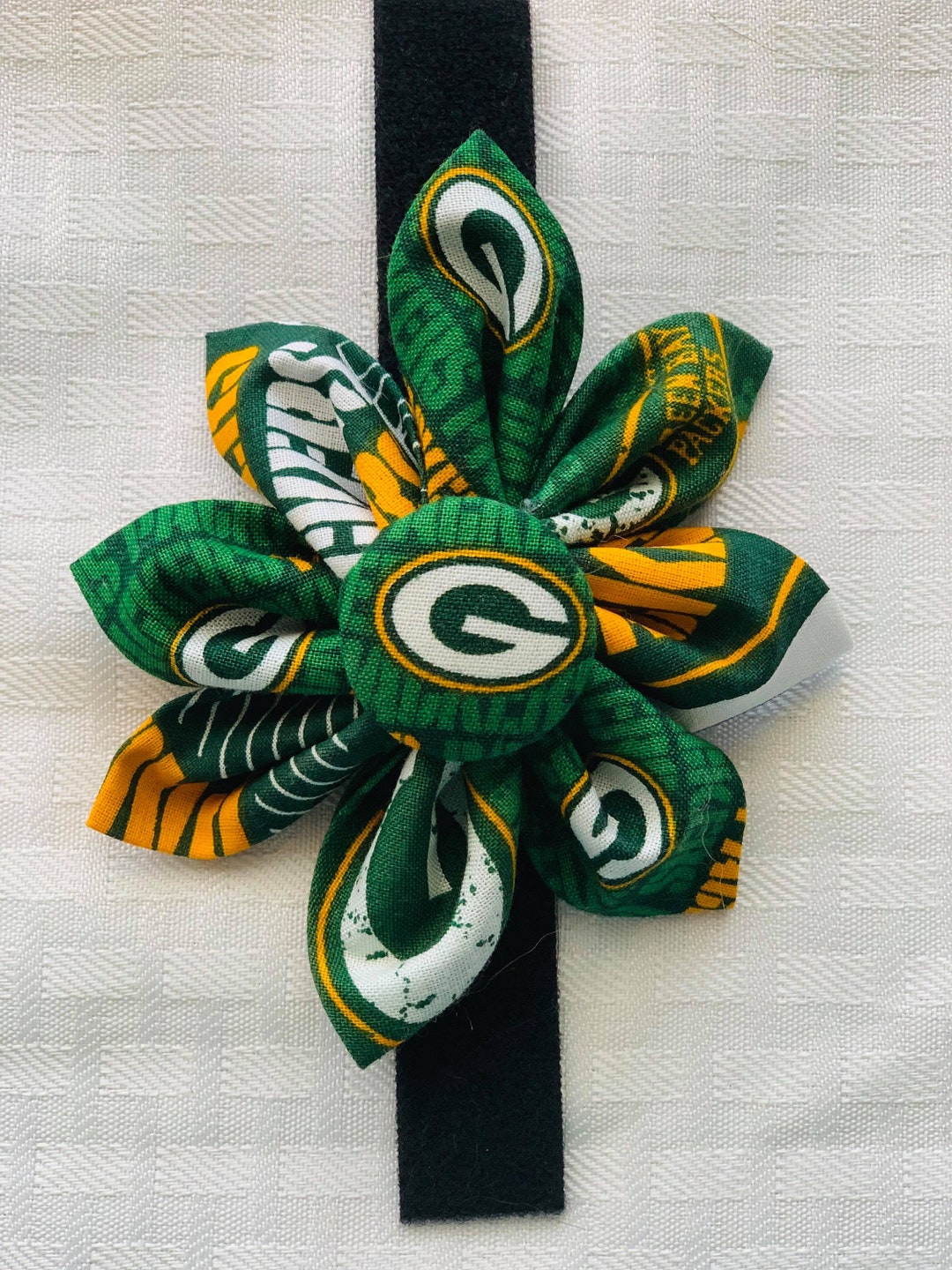 Green Bay Packers Dog Flower; Self-fastening - Etsy