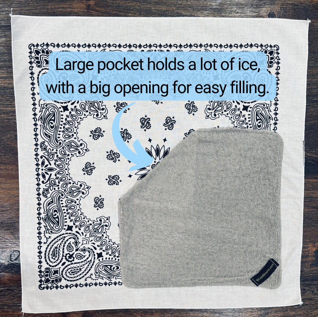 Ice Pocket Bandana, Ice Bandana for Running, Ultra Running, Dog Cooling ...