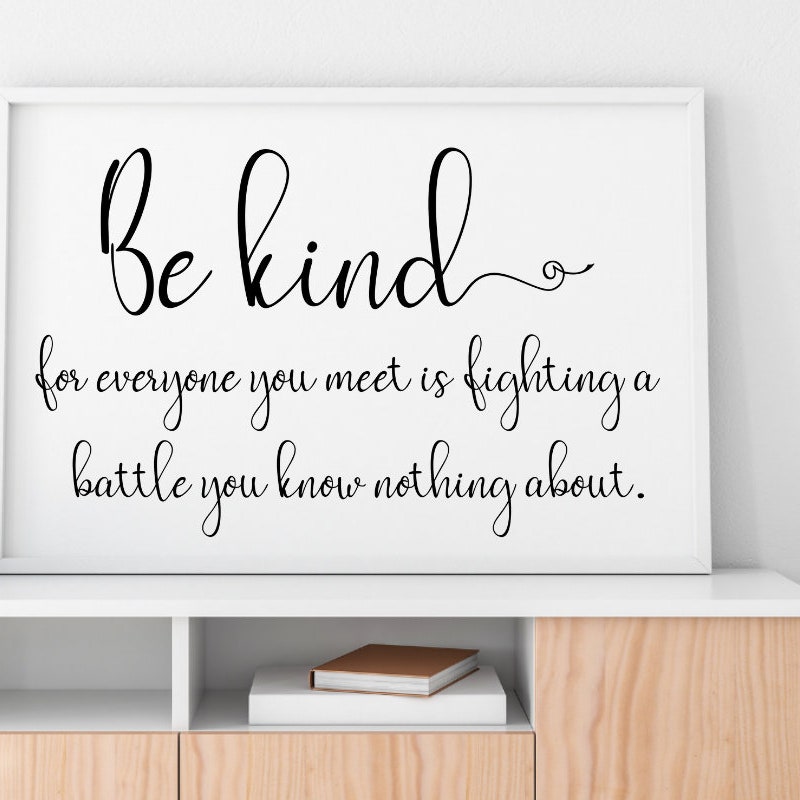 Be Kind Poster - Etsy