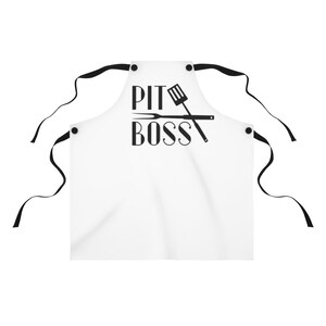 Pit Boss Apron, BBQ Apron, Man's BBQ Gift, BBQ Master Apron, Men's Bbq ...