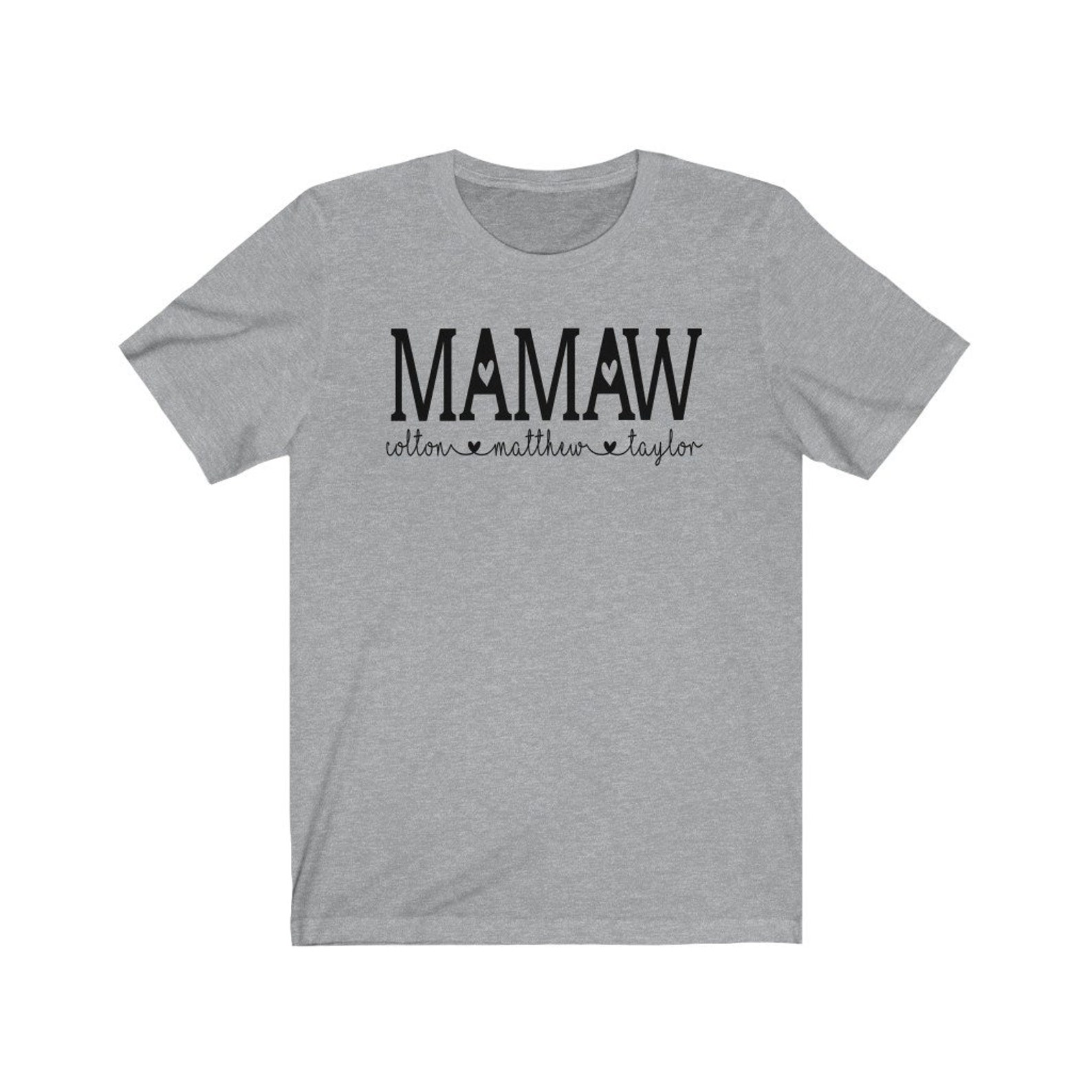 Mamaw Shirt With Grandkids Names Custom Mamaw Shirt Gift for | Etsy