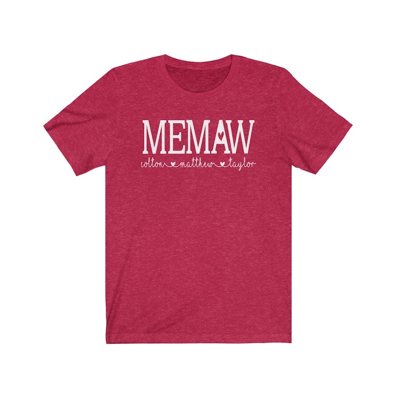 Memaw Shirt With Grandkids Names Custom Memaw Shirt Gift for | Etsy Memaw Shirt With Grandkids Names Custom Memaw Shirt Gift for | Etsy