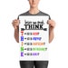 Think Acronym Poster Print Before You Speak, THINK is It True...poster ...