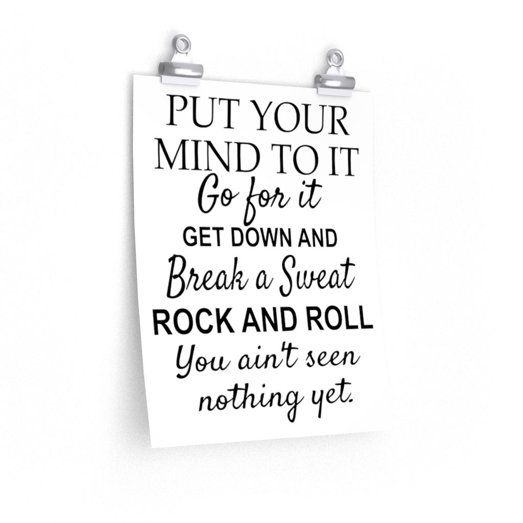 Funny Gym Poster Gym Quote Wall Art Exercise Picture Home - Etsy