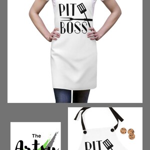 Pit Boss Apron, BBQ Apron, Man's BBQ Gift, BBQ Master Apron, Men's Bbq ...