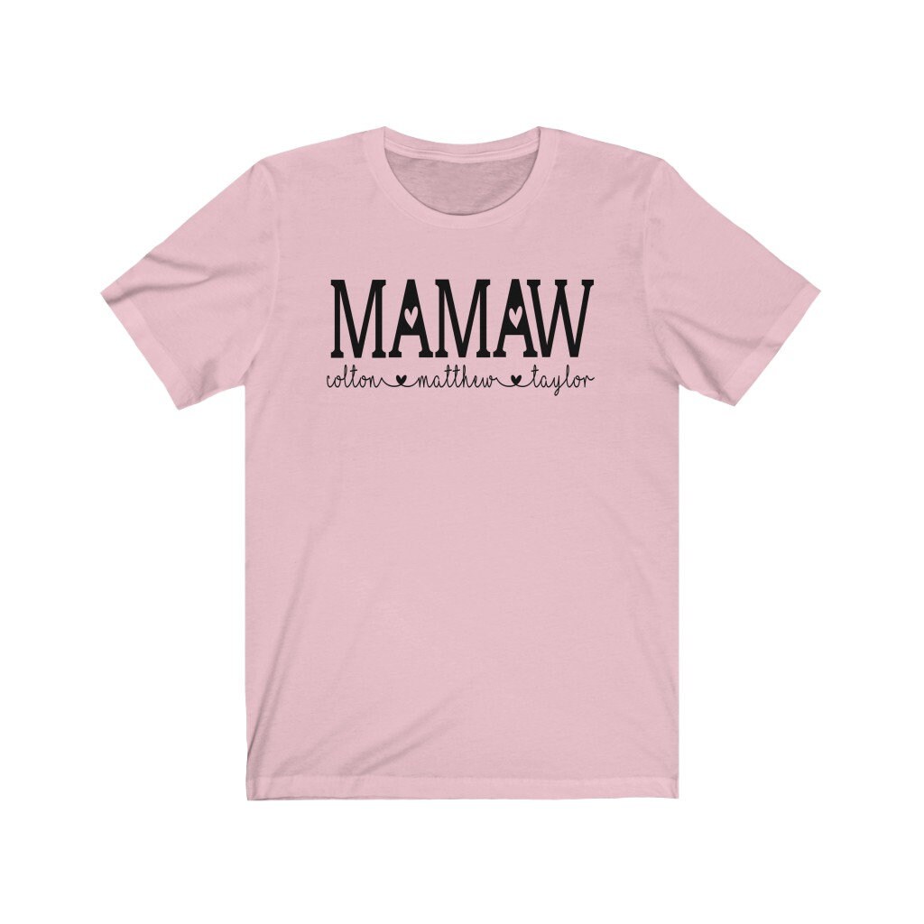 Mamaw Shirt With Grandkids Names Custom Mamaw Shirt Gift for | Etsy
