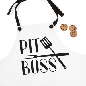 Pit Boss Apron, BBQ Apron, Man's BBQ Gift, BBQ Master Apron, Men's Bbq ...