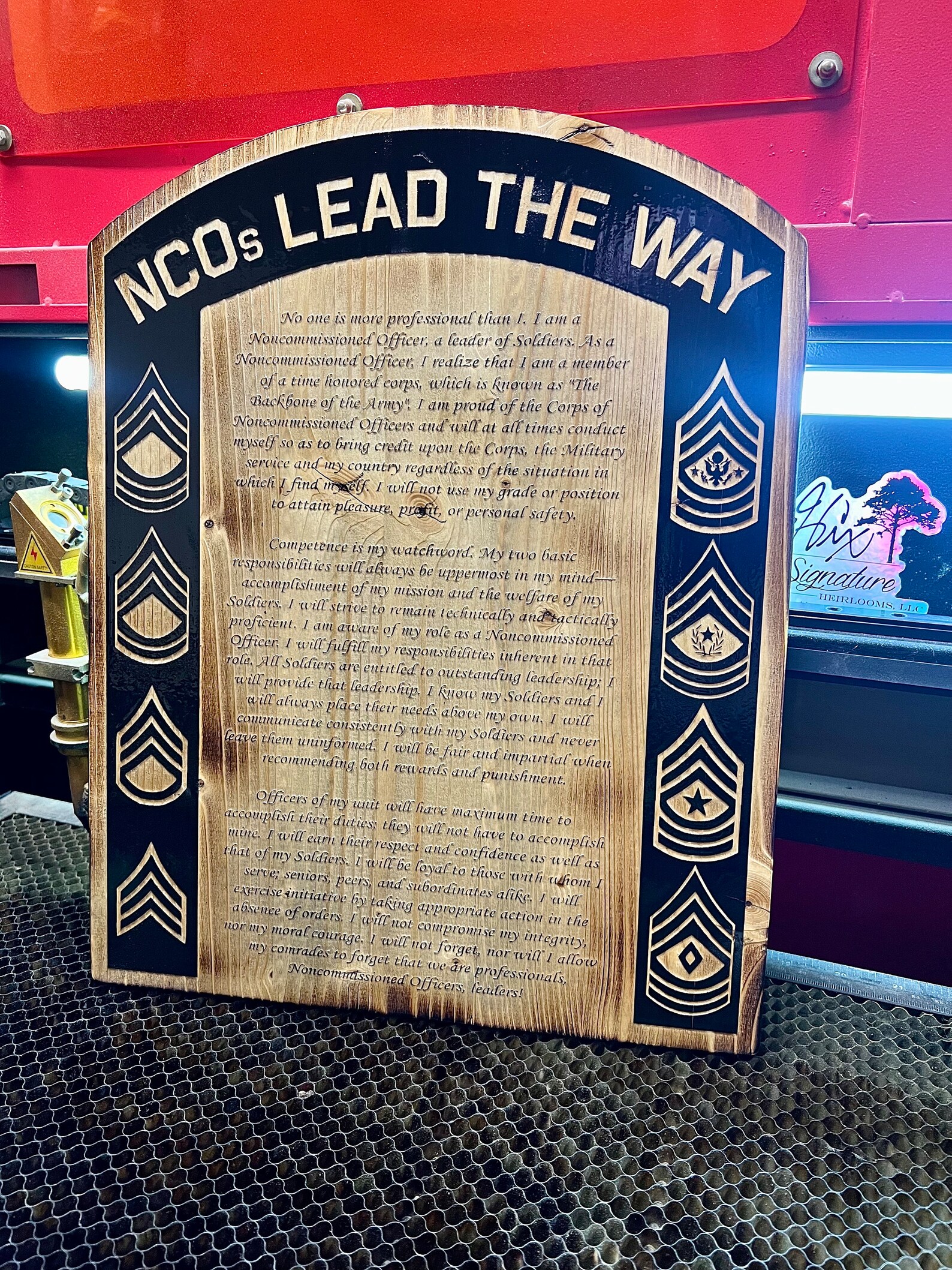 NCO Arch - Noncommissioned Officer Gift for Newly Promoted Ncos - Etsy