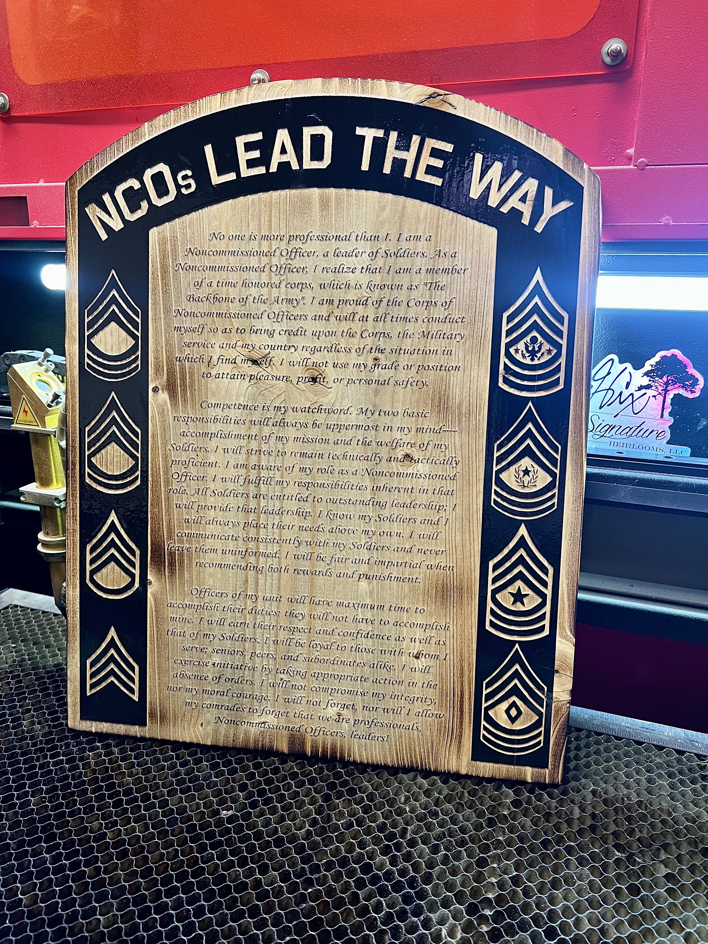 NCO Arch - Noncommissioned Officer Gift for Newly Promoted Ncos - Etsy