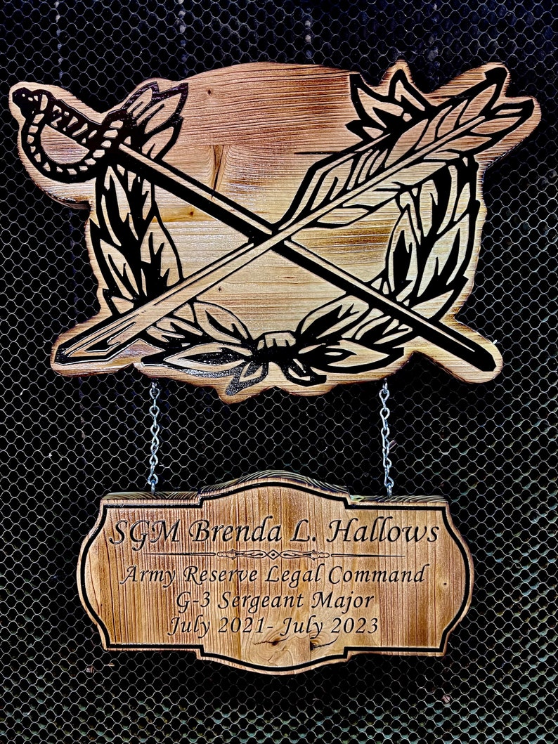 JAG Plaque - Military Judge Advocate General Plaque - Solid Wood - Etsy