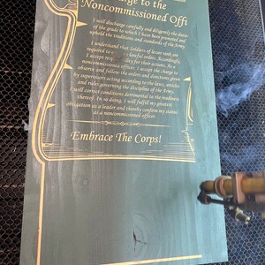 NCO Promotion Plaque — Charge of the Noncommissioned Officer - Etsy