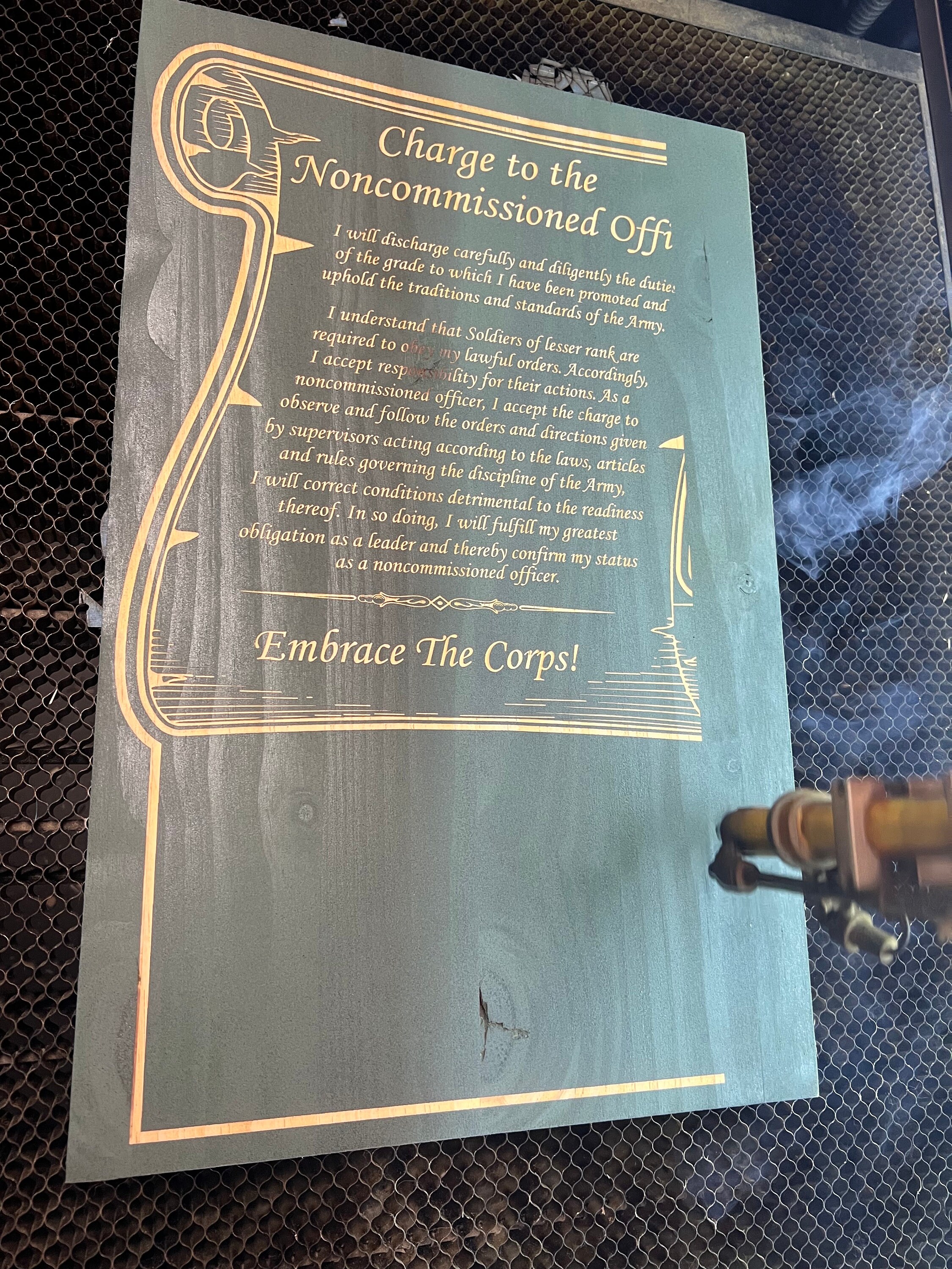 NCO Promotion Plaque — Charge of the Noncommissioned Officer - Etsy