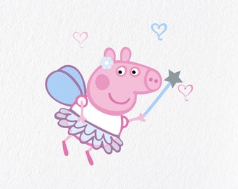 Peppa pig vector | Etsy
