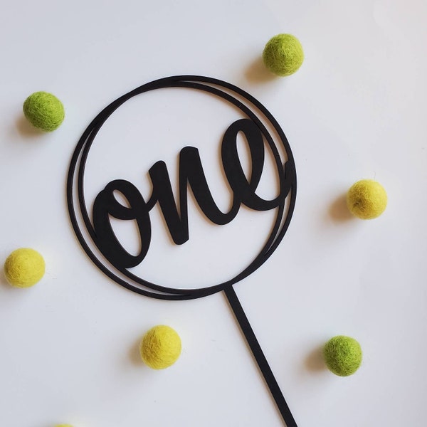 Wood One Year Old Cake Topper - Etsy