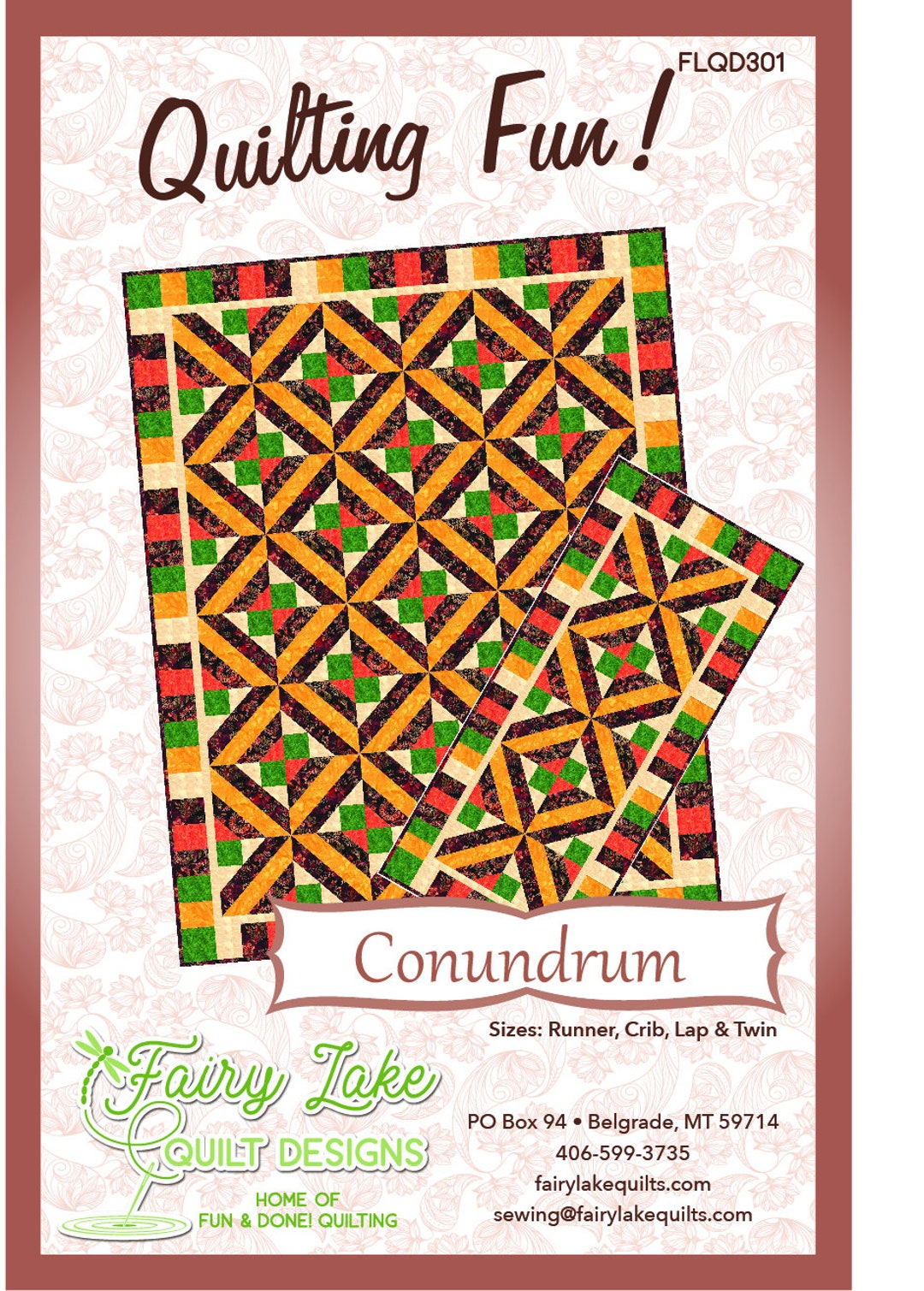 Digital Conundrum Quilt Pattern - Quilting Fun! - Fairy Lake Quilt ...