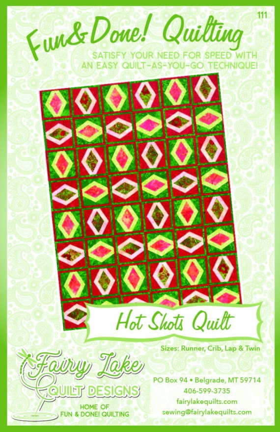 Hot Shot Quilt Fun & Done Quilting Quilt Pattern Quilt | Etsy