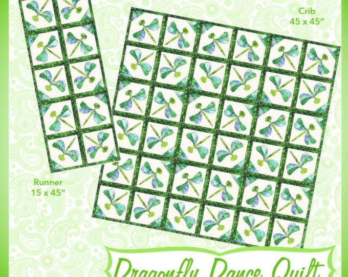 Digital Dragonfly Dance, Updated Fun & Done Quilting Quilting Pattern ...