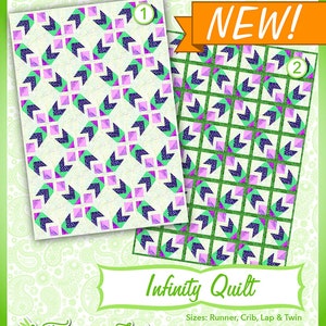 Digital Infinity Quilt Pattern - Fun & Done Quilting - Quilt as You Go ...