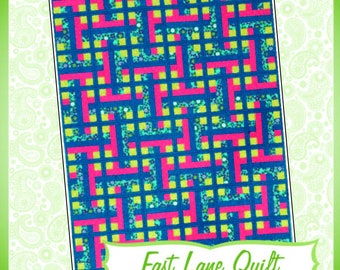 Zip Strip Quilt - Fun & Done Quilting - Quilting Pattern - Quilt as You ...