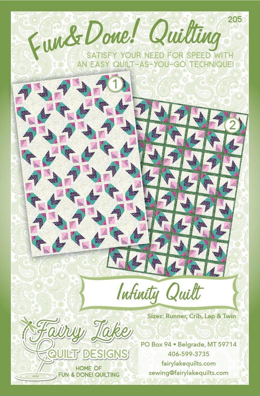 Infinity Quilt Pattern - Fun & Done Quilting - Quilt as You Go - Fairy ...