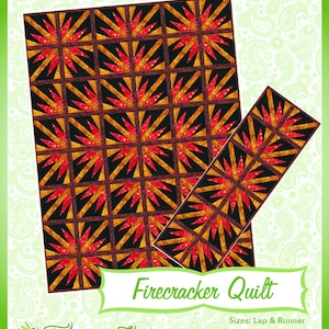 Digital Firecracker - Fun & Done Quilting - Quilting Pattern - Quilt as You Go - Fairy Lake ...