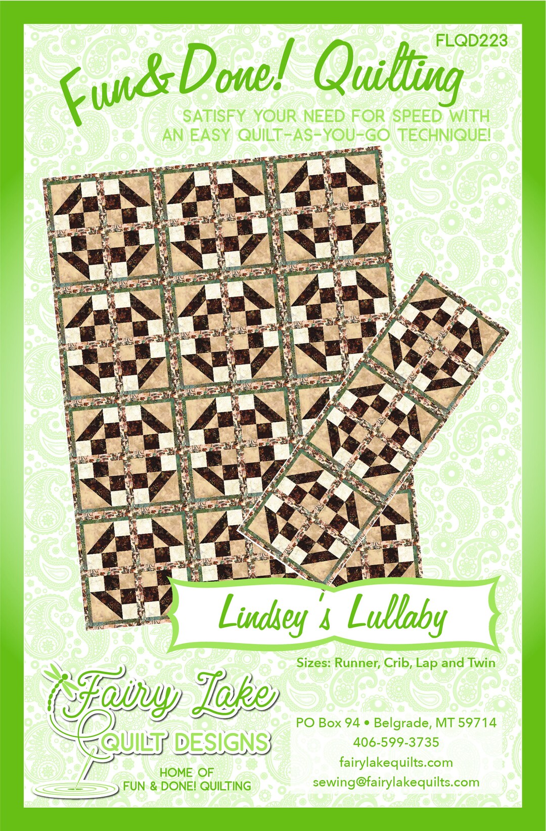 Digital Lindsey's Lullaby Quilt Pattern - Fun & Done! Quilting - Quilt ...