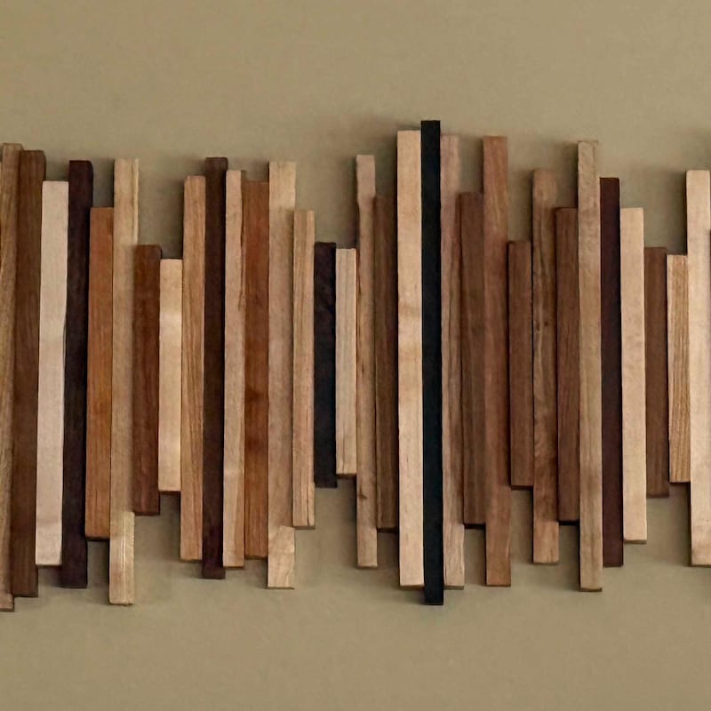 Wood Slat Wall Sculpture - Etsy
