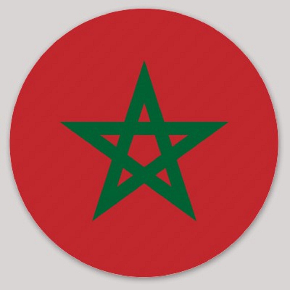 4" MOORISH FLAG Bumper/window Sticker 4 Inch Circle - Etsy