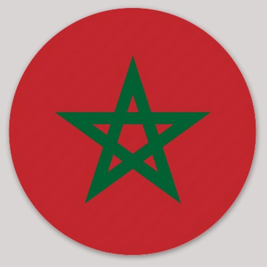 2" MOORISH FLAG Bumper/window Sticker 2 Inch Circle - Etsy