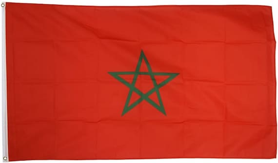 3 Foot by 5 Foot Moorish Flag Double Sided Polyester With 2 | Etsy