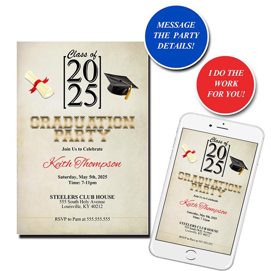 Graduation Party, Graduation Invitation, Old Paper , 2025 Graduate ...