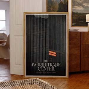 World Trade Center 9/11 Poster, Wtc, Twin Towers, Trendy Poster, Retro ...