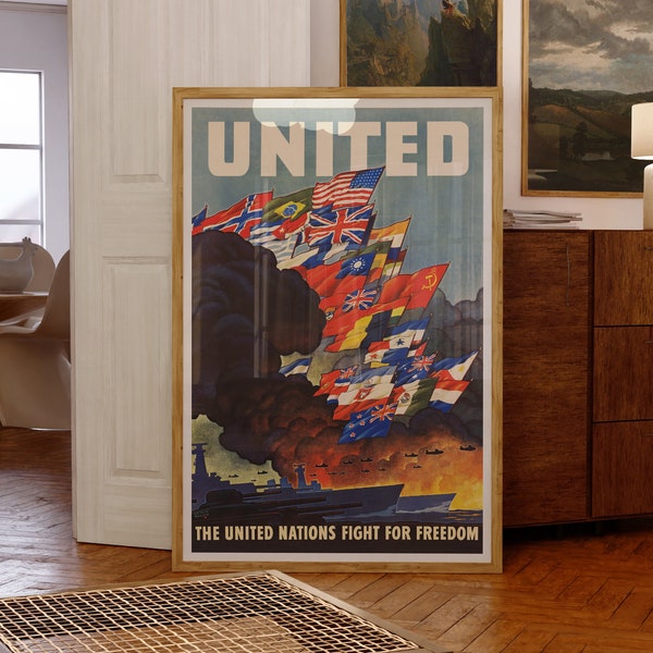 United Nations Poster - Etsy