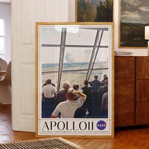 1969 Apollo 11 Liftoff Moment Poster, Kennedy Space Center, Moon ...