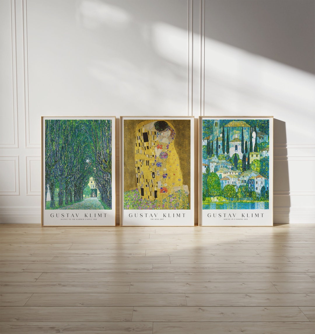 Gustav Klimt Art Bundle, Set of 3 | Landscape Prints, Gustav Klimt ...