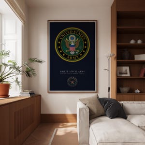 U.S. Armed Forces Posters, 5 Branches, Military Wall Art, Army, Navy ...