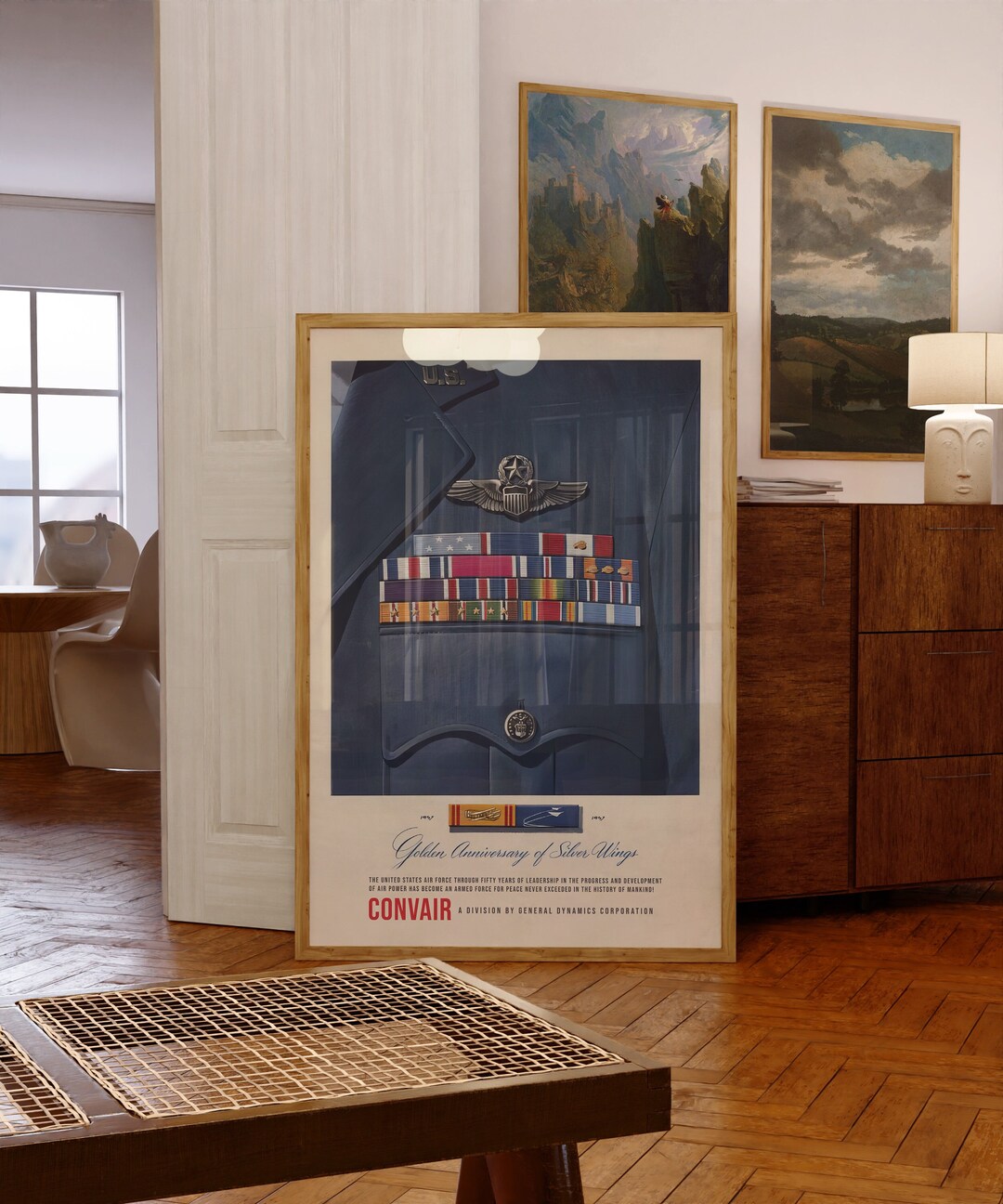 Vintage US Air Force 50th Anniversary Silver Wings Convair 1957 Time Ad ...