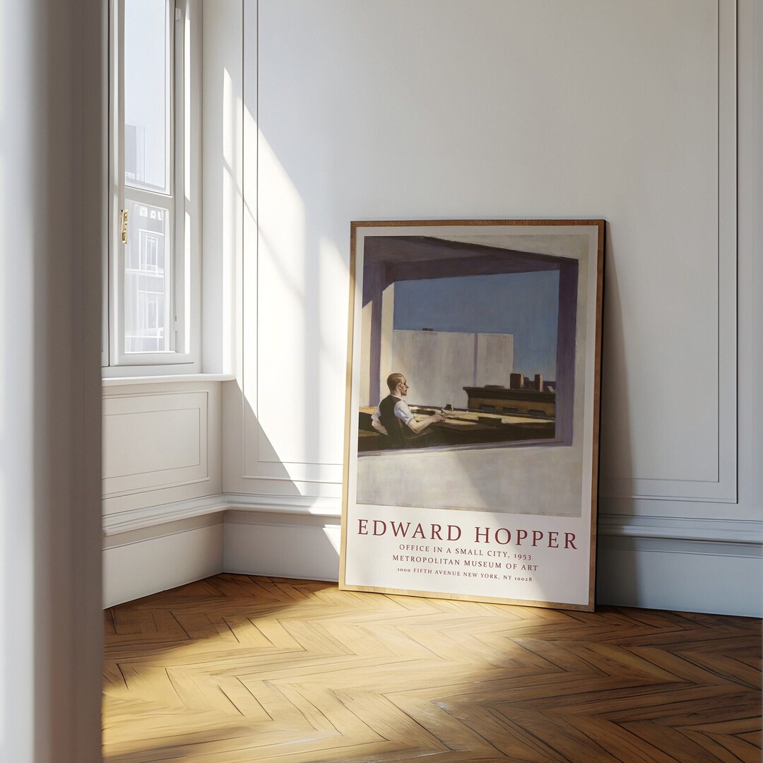 Edward Hopper, Exhibition Poster, Office in a Small City, 1953, Wall ...