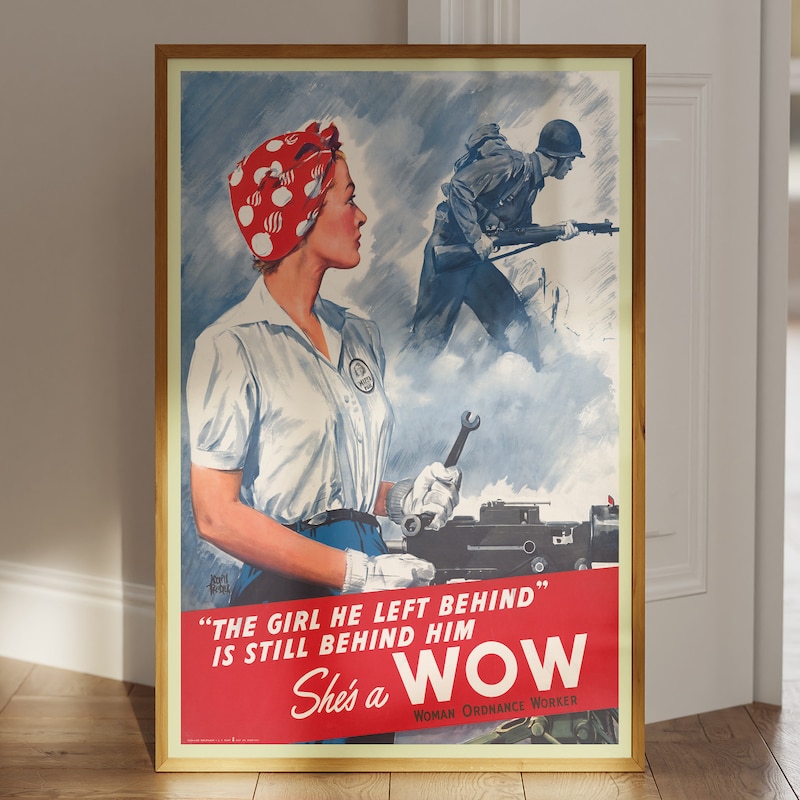 Ww2 Posters Women - Etsy UK
