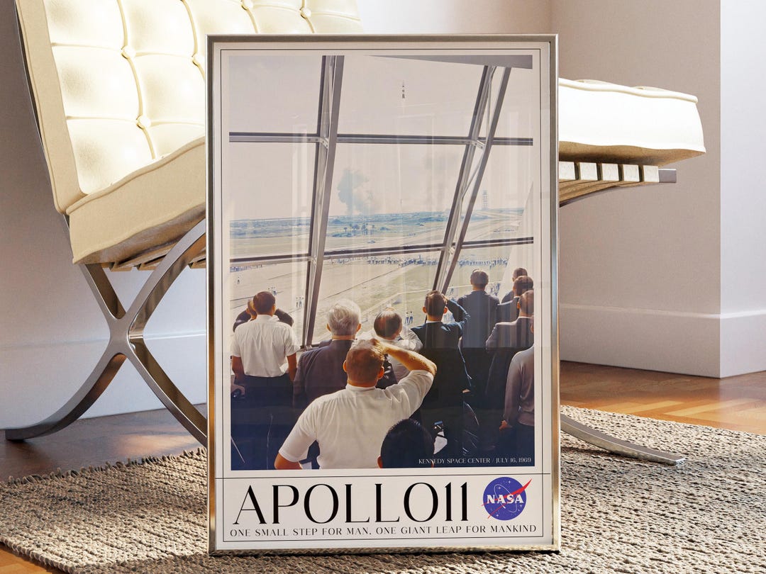 1969 Apollo 11 Liftoff Moment Poster, Kennedy Space Center, Moon ...