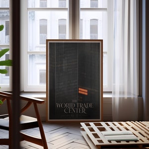 World Trade Center 9/11 Poster, Wtc, Twin Towers, Trendy Poster, Retro ...