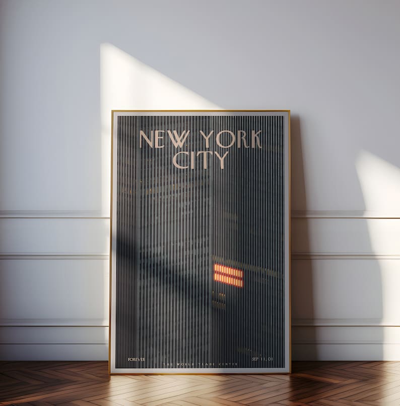 World Trade Center 9/11 New York City Poster, wtc, Twin Towers ...