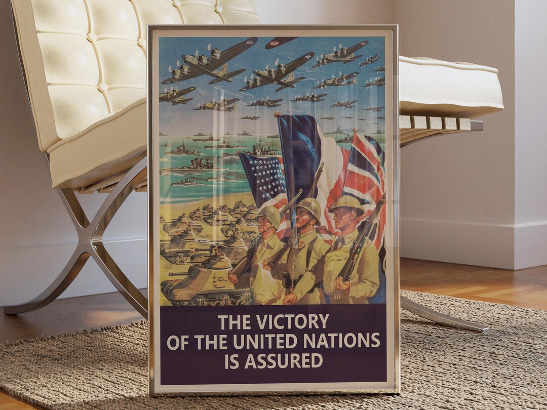 Vintage United Nations WWII Propaganda Poster (digital Download) - Etsy
