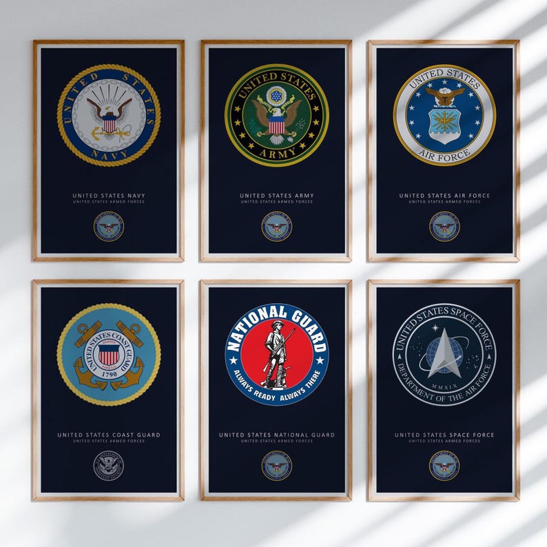 U.S. Armed Forces Posters, Military Wall Art, Army, Navy, Space, Air ...