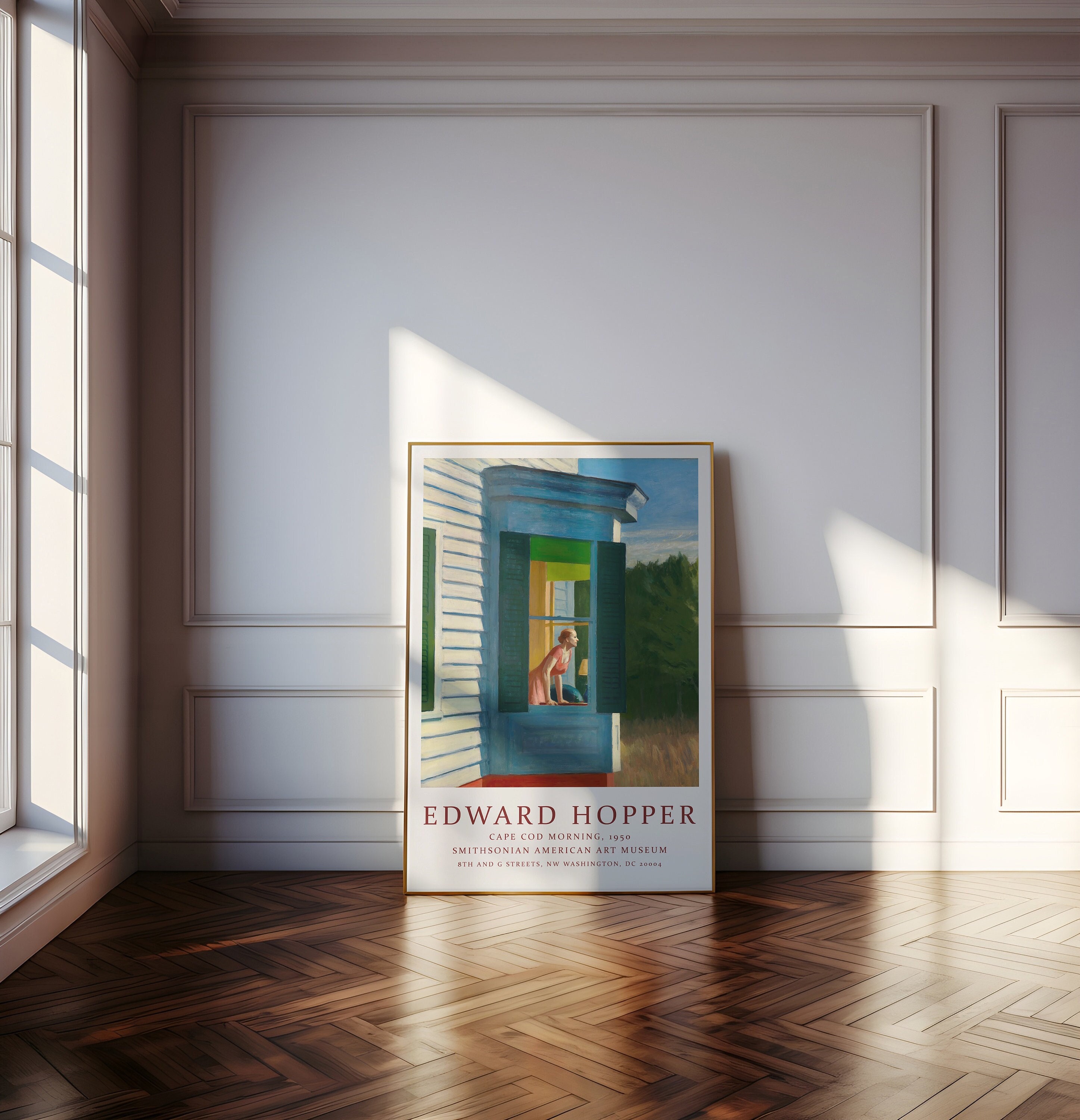 Edward Hopper, Exhibition Poster, Cape Cod Morning, Wall Art Decor ...