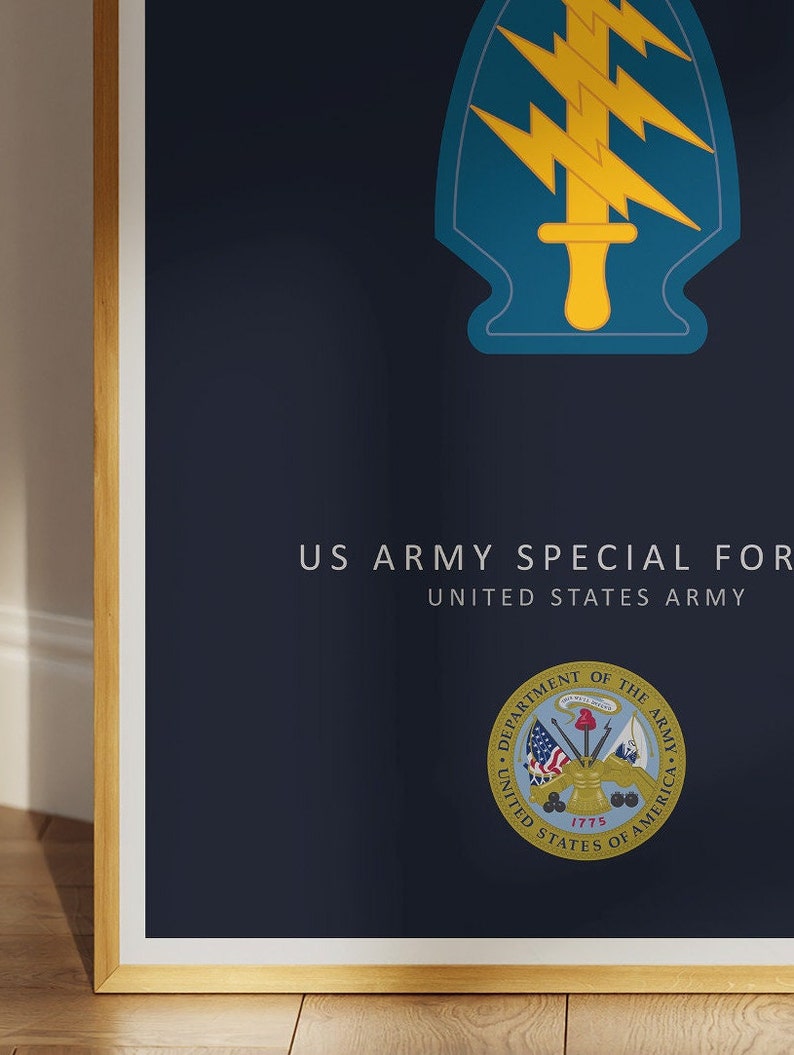 United States Special Forces Poster, 1st Special Forces Command ...