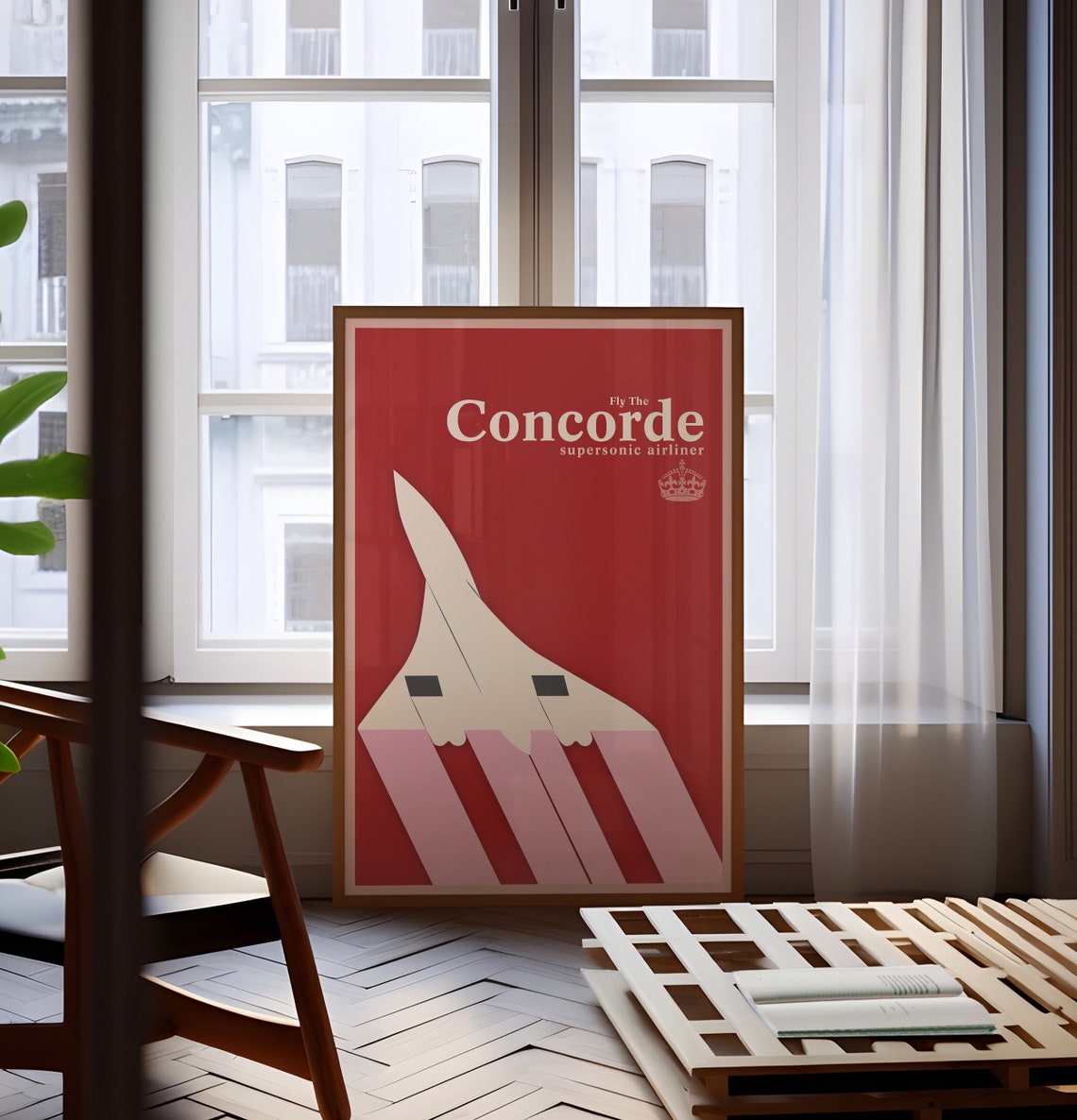 Concorde Poster, Art, Minimalist, Wall Art, Aviation, Concorde ...